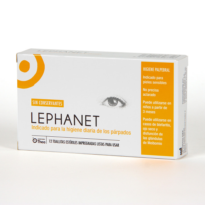 Lephanet Higiene de Párpados 12 toallitas | Farmacia Jiménez
