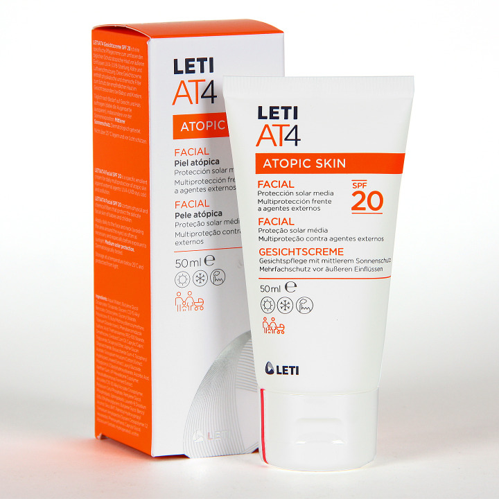 Leti AT4 Crema facial 50 ml Dermatitis atópica | Farmacia Jiménez