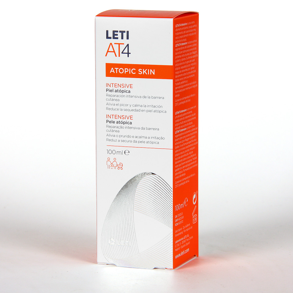Leti AT4 Crema Intensiva 100 ml + Gel de Baño 250 ml pack | Farmacia ...