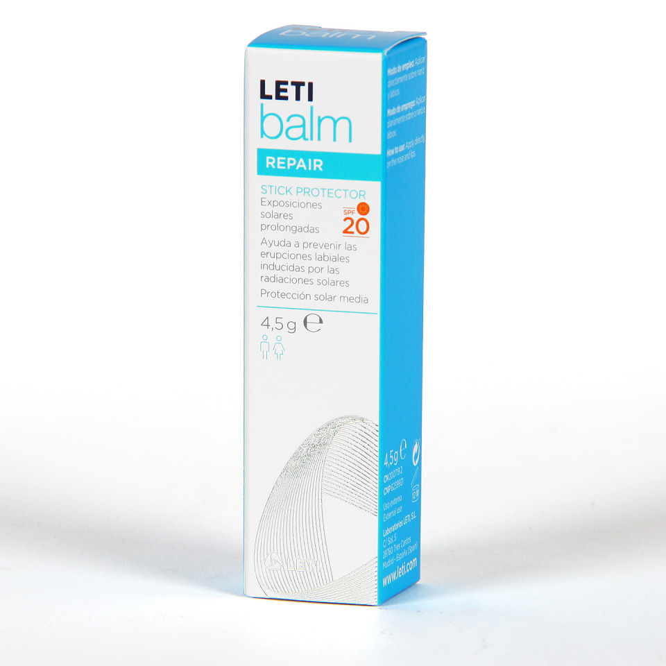 Letibalm Repair Stick Protector SPF 20 4,5g | Farmacia Jiménez