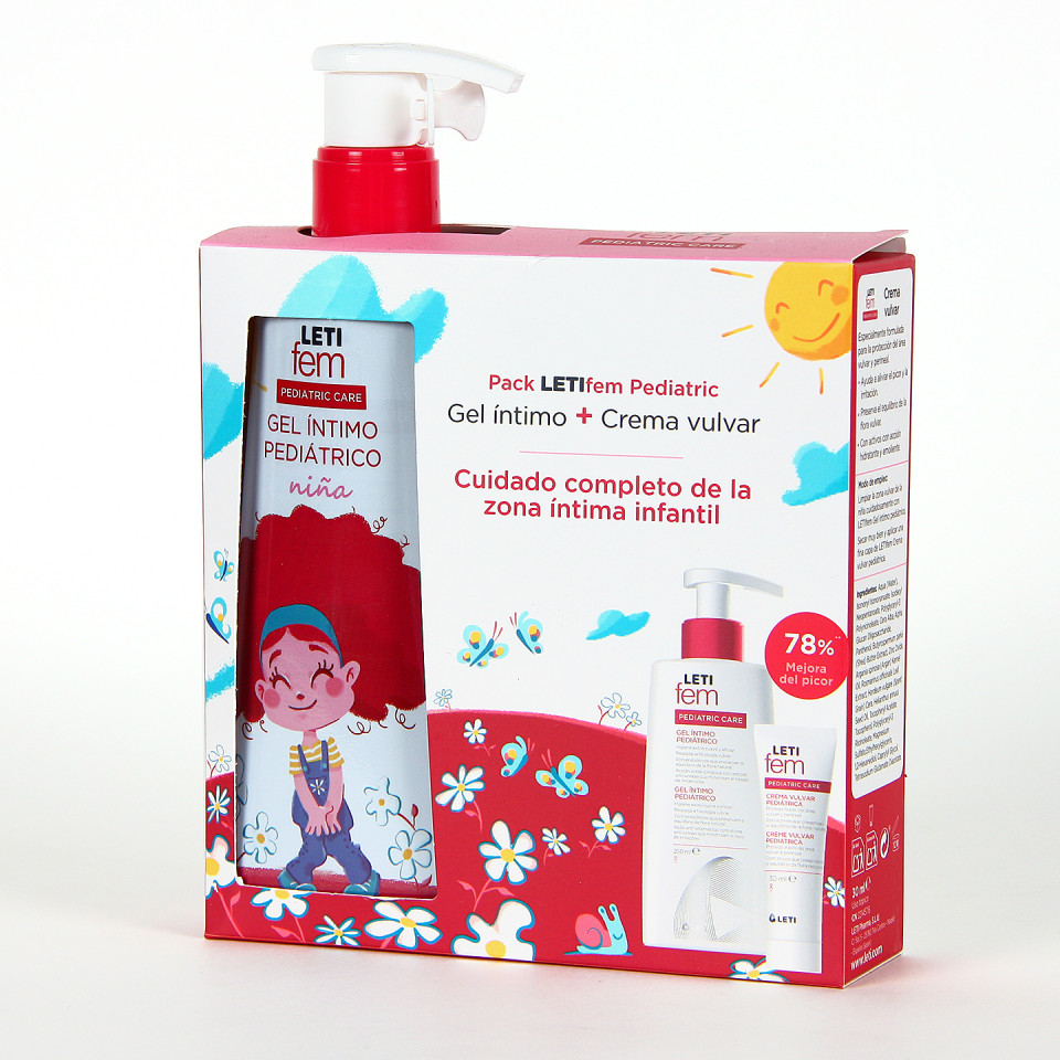 Letifem PACK Pediátrico Niña Gel Íntimo y Crema Vulvar | Farmacia Jiménez