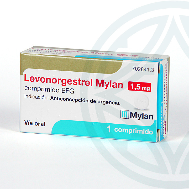 Levonorgestrel Mylan 1,5 mg EFG 1 comprimido | Anticoncpetivo de ...