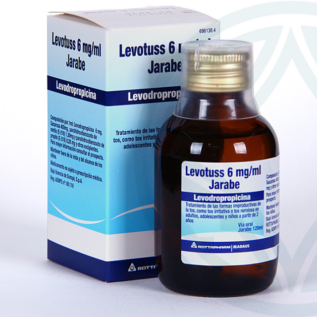 Levotuss 6mg/ml jarabe 120 ml | Tos seca | Farmacia Jiménez