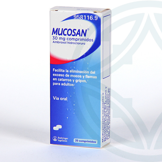 Mucosan 30 mg 20 comprimidos | Ambroxol | Farmacia Jiménez