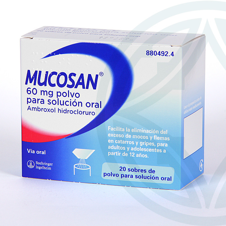 Mucosan 60 mg 20 sobres | Ambroxol | Farmacia Jiménez