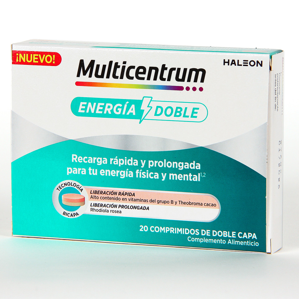 Multicentrum Energía Doble 20 comprimidos bicapa | Farmacia Jiménez