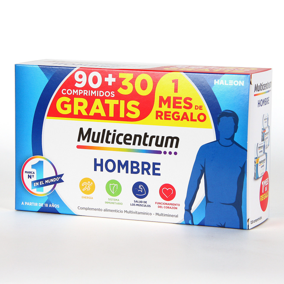 Multicentrum Hombre PACK 90+30 comprimidos de regalo | Farmacia Jiménez