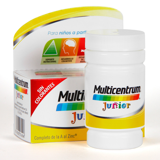Multicentrum Junior 30 comprimidos masticables | Farmacia Jiménez