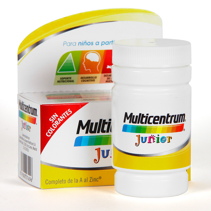 Multicentrum Junior 30 comprimidos masticables | Farmacia Jiménez