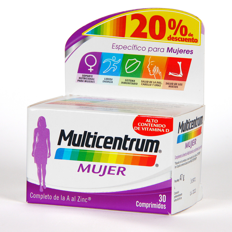 Multicentrum Mujer 30 comprimidos | Farmacia Jiménez