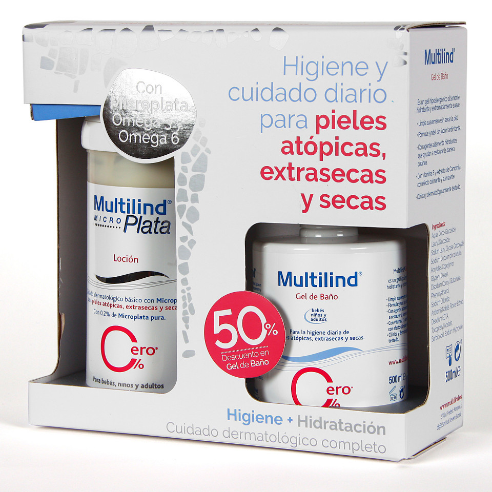 Multilind Loción 500 ml + Gel Baño 500 ml Pack Promo | Farmacia Jiménez