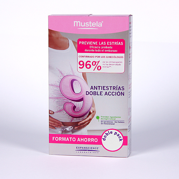 Mustela 9 Meses Antiestrías doble acción 150 + 150 ml | Farmacia Jiménez