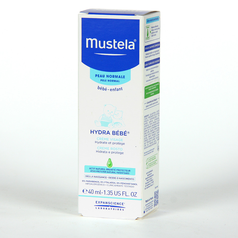 Mustela Hydrabebé crema facial 40 ml | Farmacia Jiménez