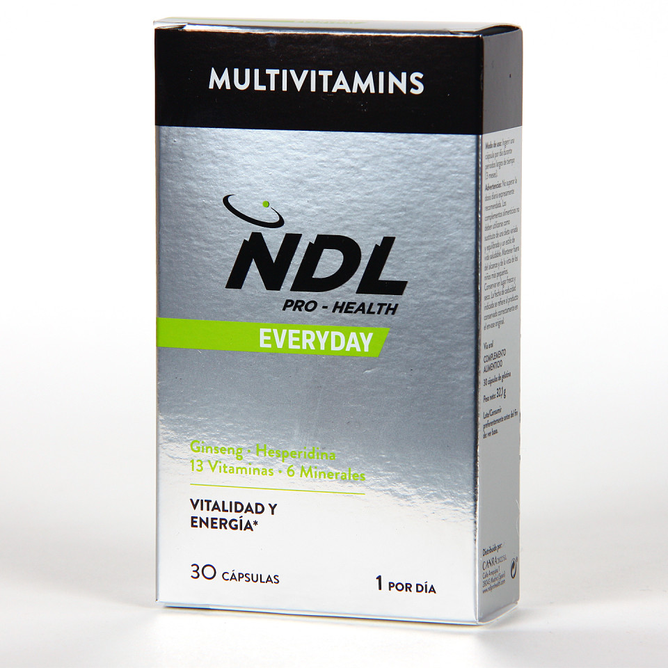 NDL Pro-Health Everyday Multivitaminas 30 cápsulas | Farmacia Jiménez
