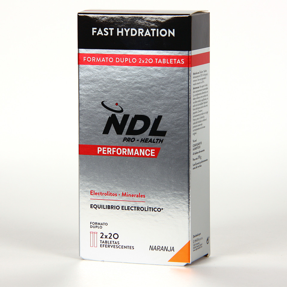 NDL Pro-Health Performance Fast Hydration 40 tabletas | Farmacia Jiménez