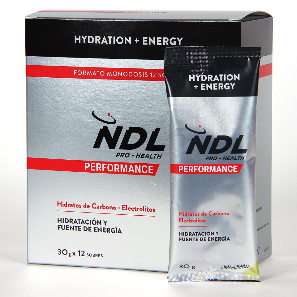 NDL Pro-Health Performance Hydration + Energy 12 sobres monodosis ...