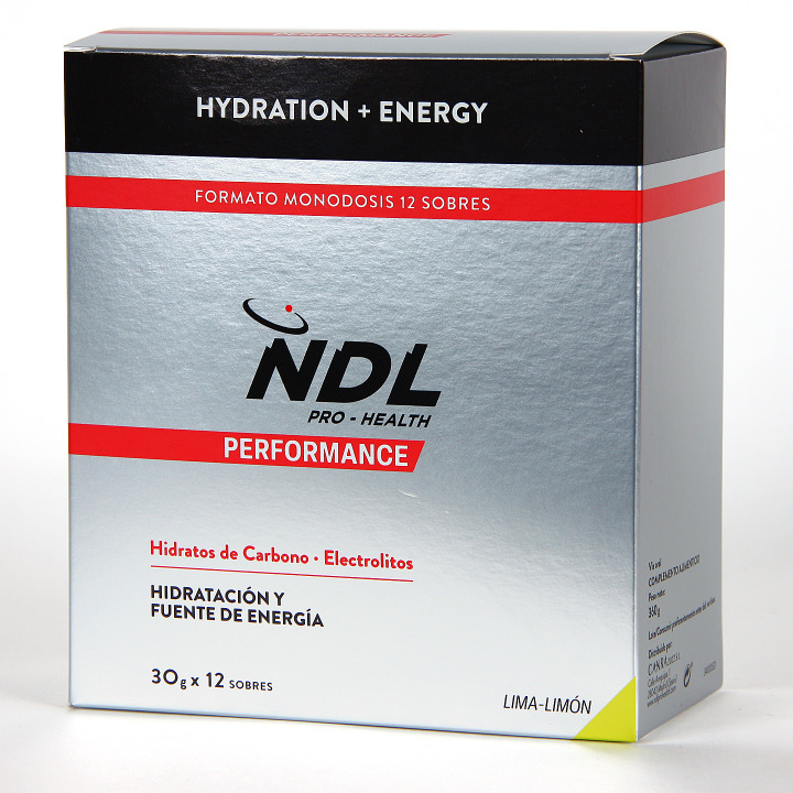 NDL Pro-Health Performance Hydration + Energy 12 sobres monodosis ...