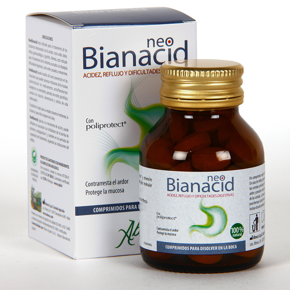 NeoBianacid Acidez y Reflujo 45 comprimidos masticables | Farmacia Jiménez