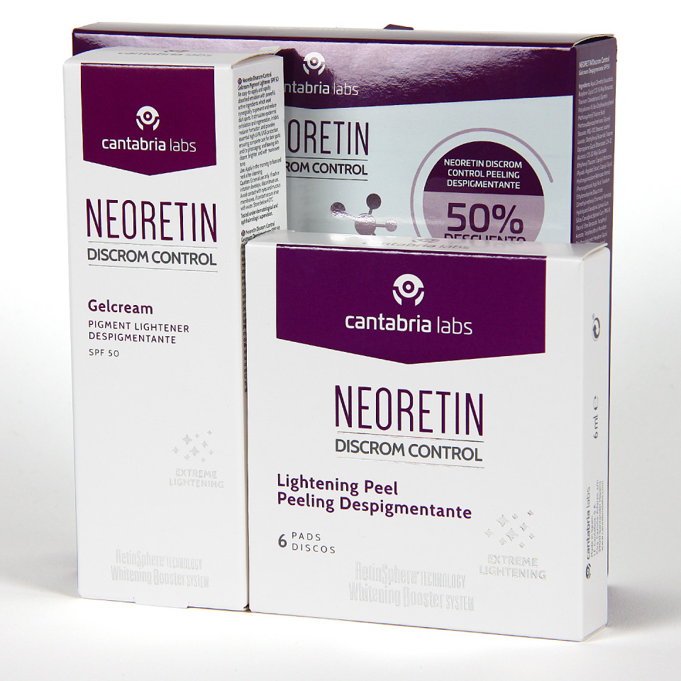 Neoretin Gel-Crema + Neoretin Peeling Despigmentante 50% Pack ...