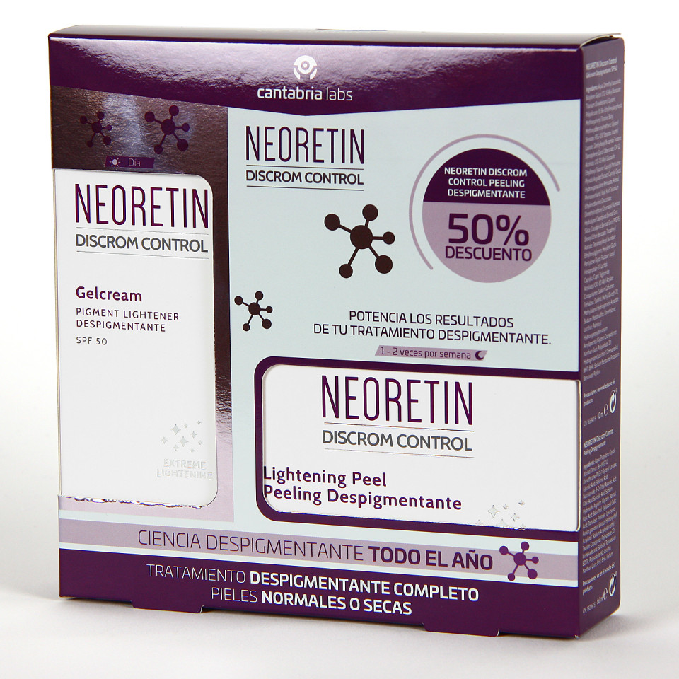 Neoretin Gel-Crema + Neoretin Peeling Despigmentante 50% Pack ...