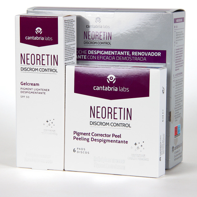 Neoretin Gel-Crema + Neoretin Peeling Despigmentante 50% Pack ...