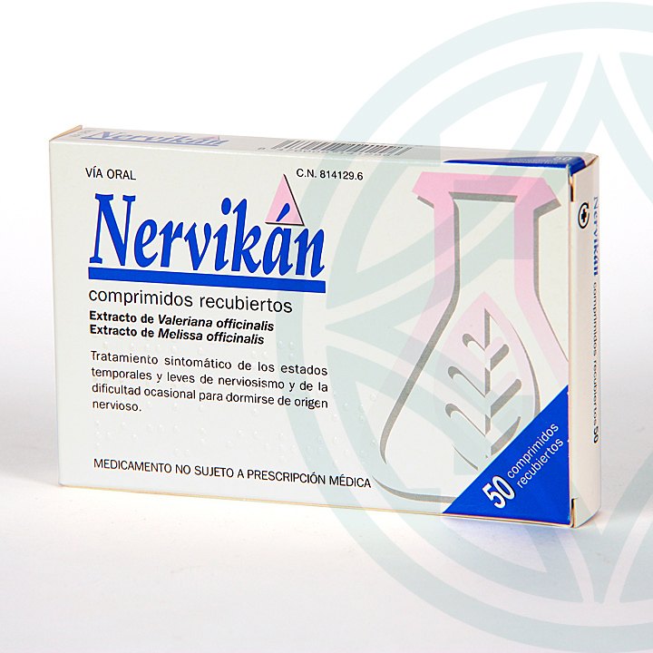 Nervikan 50 grageas | Valeriana + Melisa | Farmacia Jiménez
