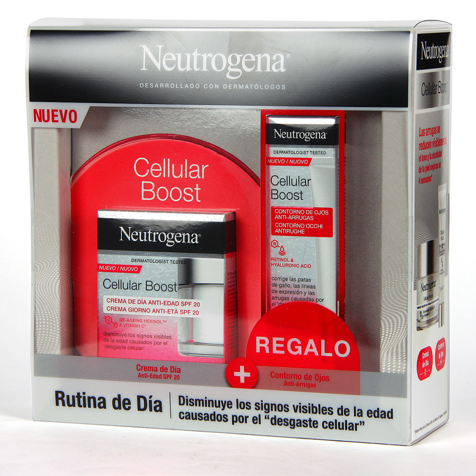 Neutrogena Cellular Boost Crema de Día Antiedad SPF 20 50 ml + Contorno ...