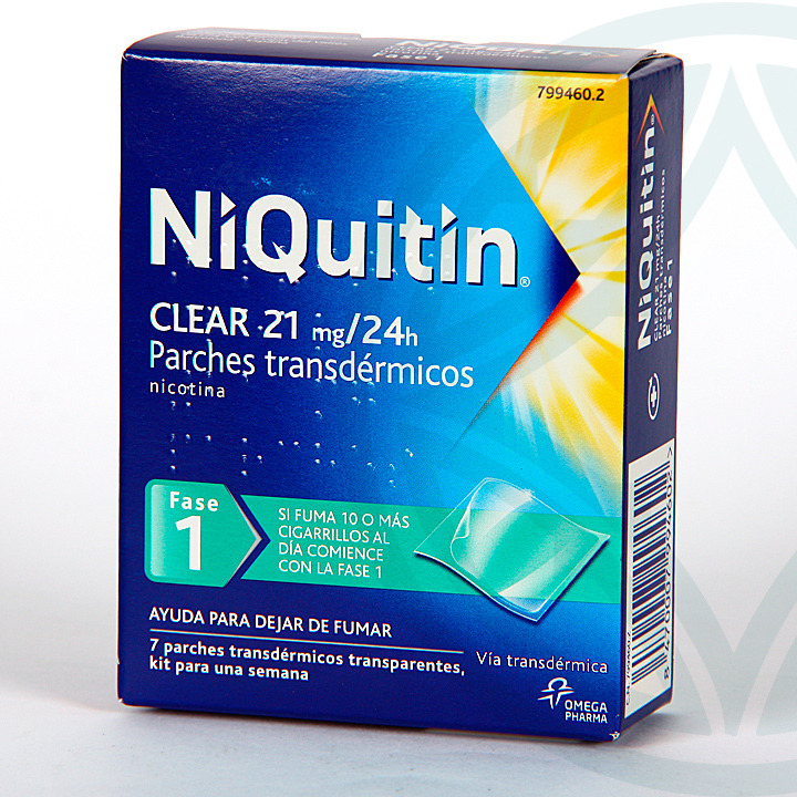 Niquitin Clear 21 mg/24h 7 parches transdérmicos | Farmacia Jiménez