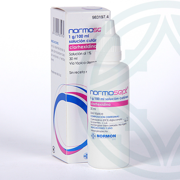 Normosept 10 mg/ml solución cutánea 30 ml | Clorhexidina digluconato ...