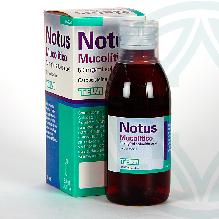 Notus Mucolítico 50 mg/ml solución oral 200 ml | Carbocisteína ...