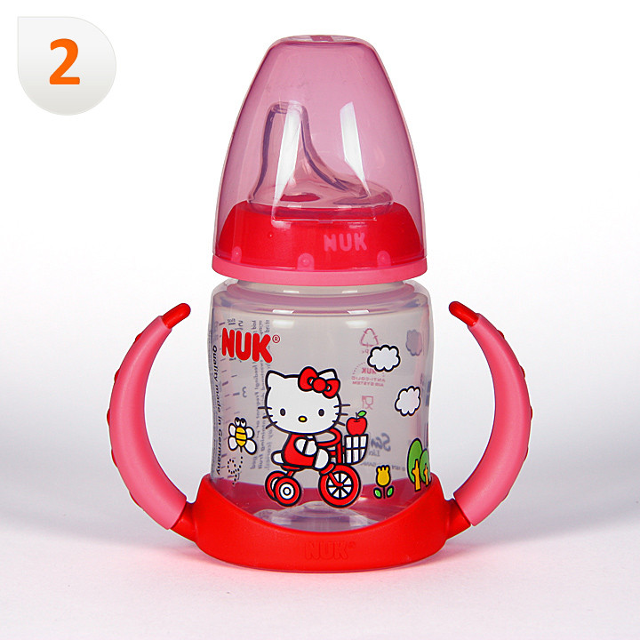 Nuk Biberón Entrena Hello Kitty Boquilla Blanda +6 meses 150 ml ...