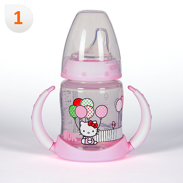 Nuk Biberón Entrena Hello Kitty Boquilla Blanda +6 meses 150 ml ...