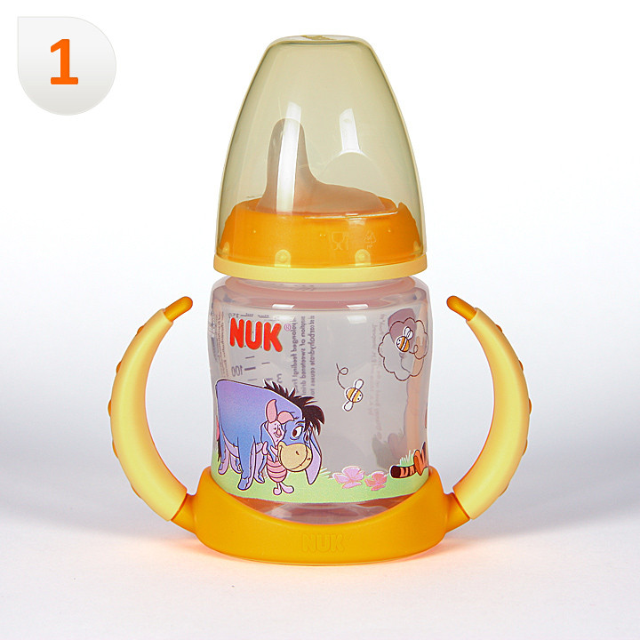 Nuk Biberón Entrena Winnie de Pooh Boquilla Blanda +6 meses 150 ml ...