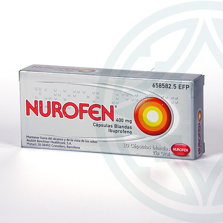 Nurofen 400 mg 10 cápsulas | Ibuprofeno | Farmacia Jiménez
