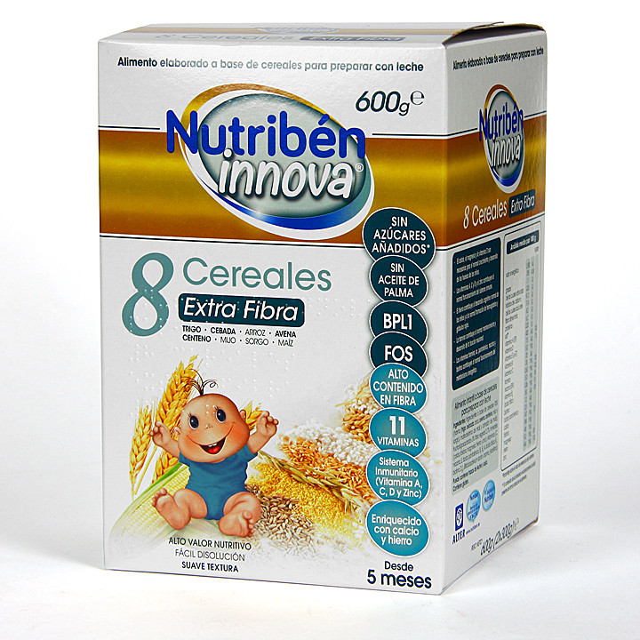 Nutribén Innova 8 cereales Extra Fibra 600 g | Farmacia Jiménez