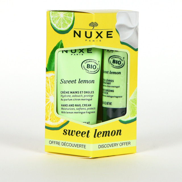 Nuxe PACK Sweet Lemon Crema de manos y stick | Farmacia Jiménez