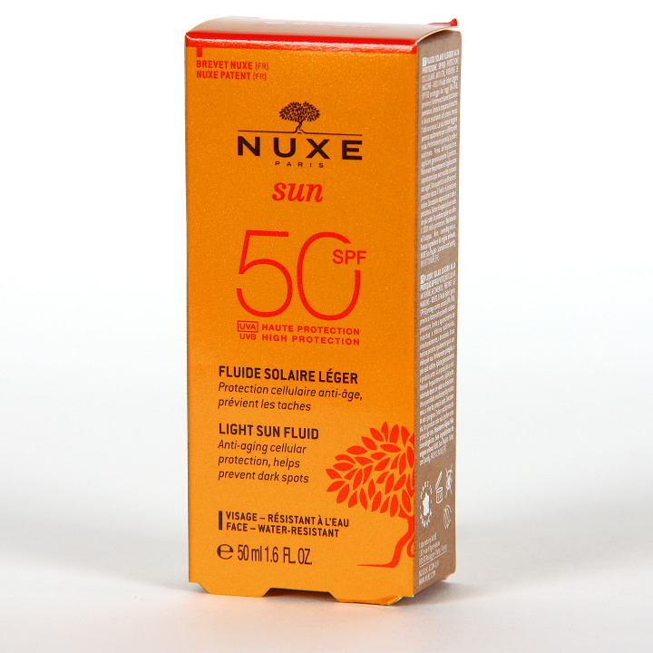 Nuxe Sun Fluido Ligero Alta Protección SPF50 | Farmacia Jiménez