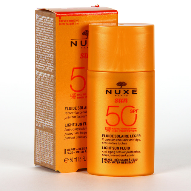 Nuxe Sun Fluido Ligero Alta Protección SPF50 | Farmacia Jiménez