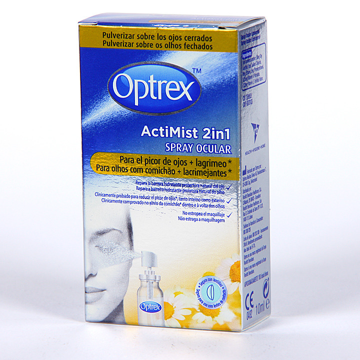 Optrex ActiMist spray ocular picor de ojos y lagrimeo 10 ml | Farmacia ...
