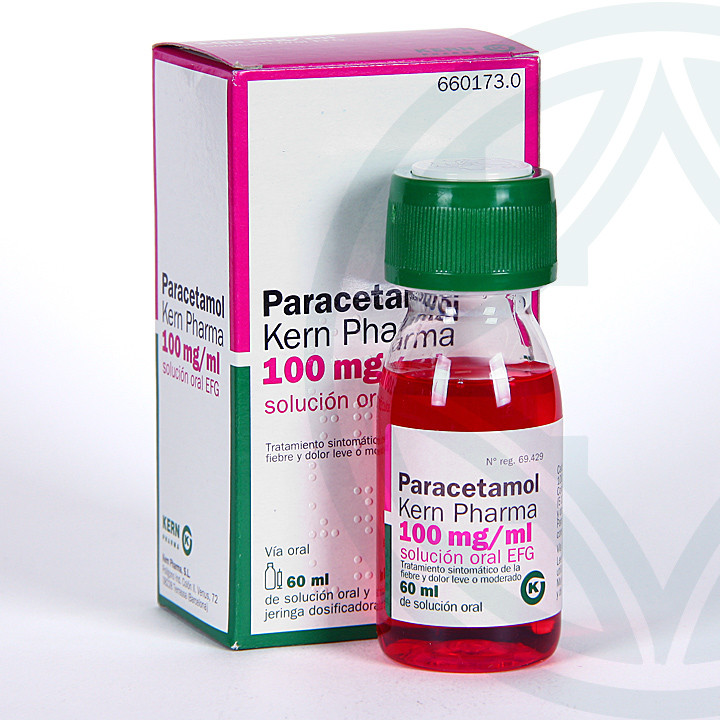 Paracetamol Kern Pharma solución oral 60 ml | Fiebre - Dolor | Farmacia Jiménez
