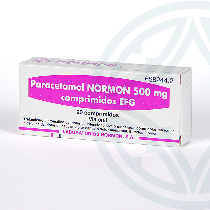 Paracetamol Normon EFG 500 mg 20 comprimidos | Analgésico | Farmacia ...