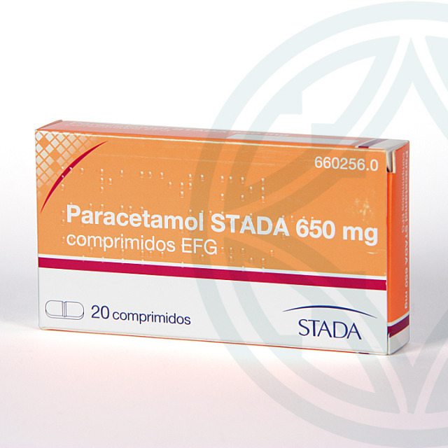 Paracetamol Stada EFG 650 mg 20 comprimidos | Analgésico - Antipirético ...