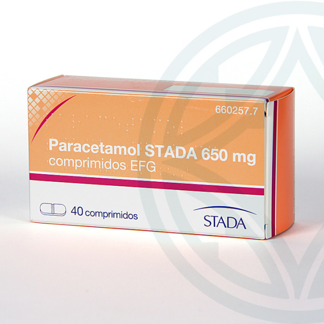 Paracetamol Stada EFG 650 mg 40 comprimidos | Dolor moderado | Farmacia ...