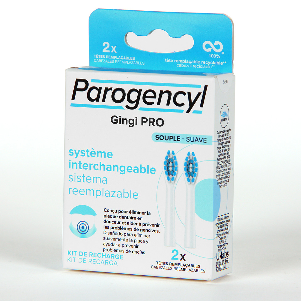 Parogencyl Gingi Pro Suave Recambio 2 Cabezales | Farmacia Jiménez