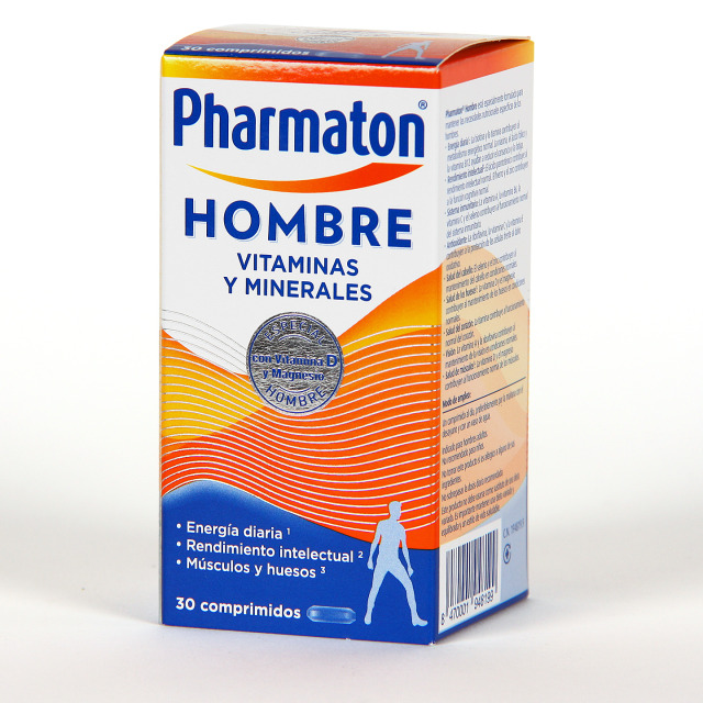 Pharmaton Hombre 30 comprimidos | Multivitaminico | Farmacia Jiménez