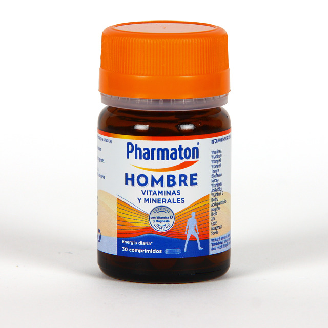 Pharmaton Hombre 30 comprimidos | Multivitaminico | Farmacia Jiménez