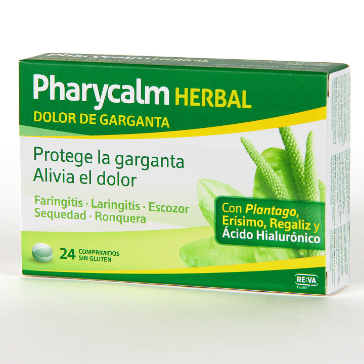 Pharycalm Herbal Dolor de Garganta 24 Comprimidos | Farmacia Jiménez
