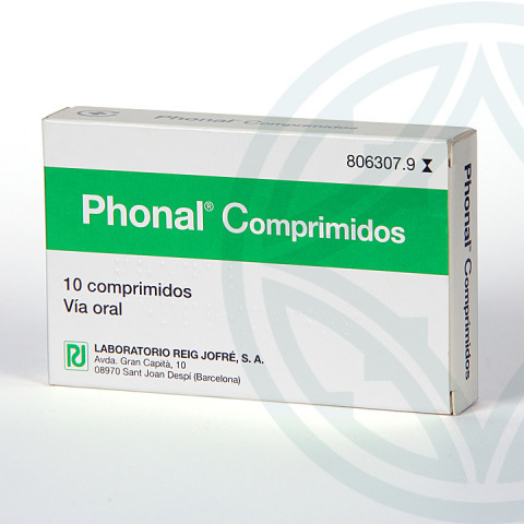 Phonal 10 comprimidos para chupar | Garganta | Farmacia Jiménez