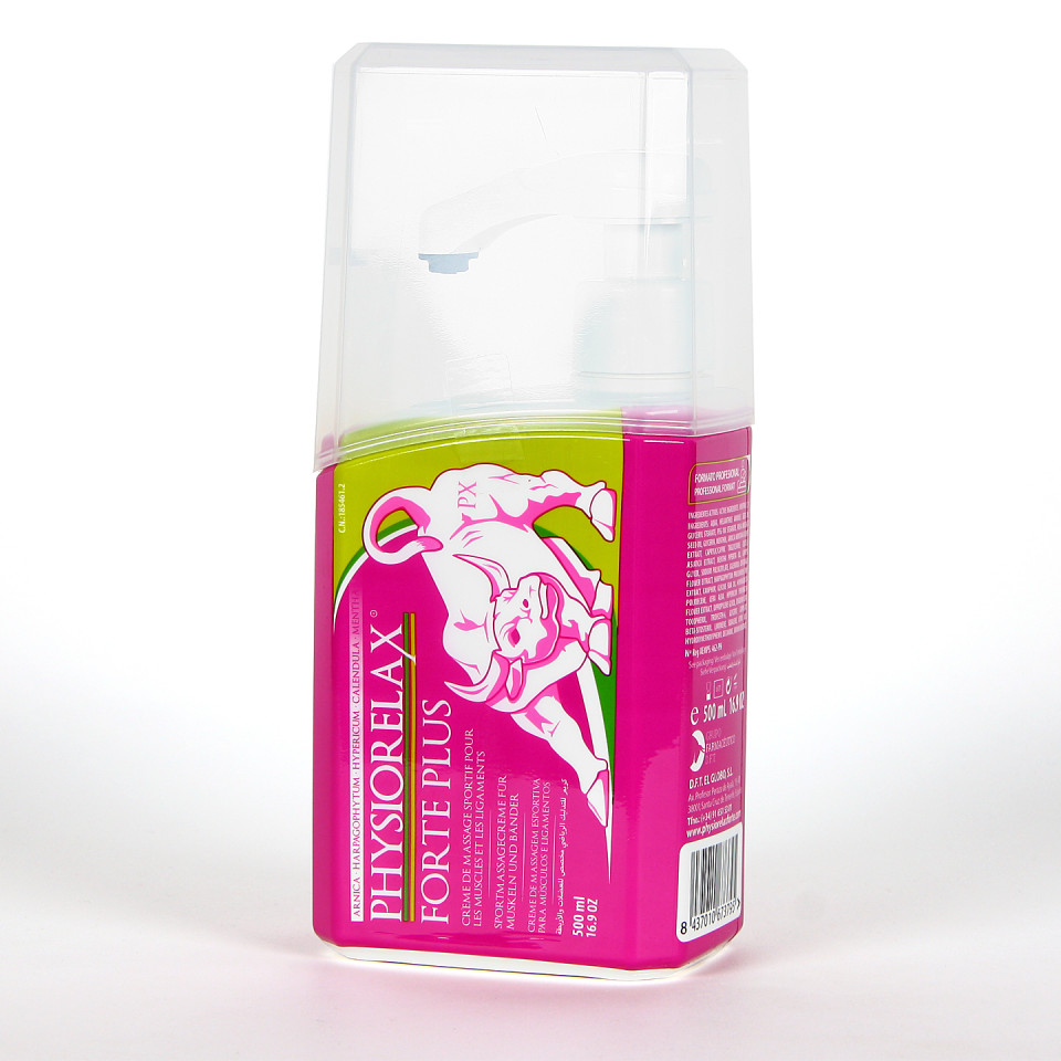 Physiorelax Forte Plus Crema de masaje Formato profesional 500ml ...