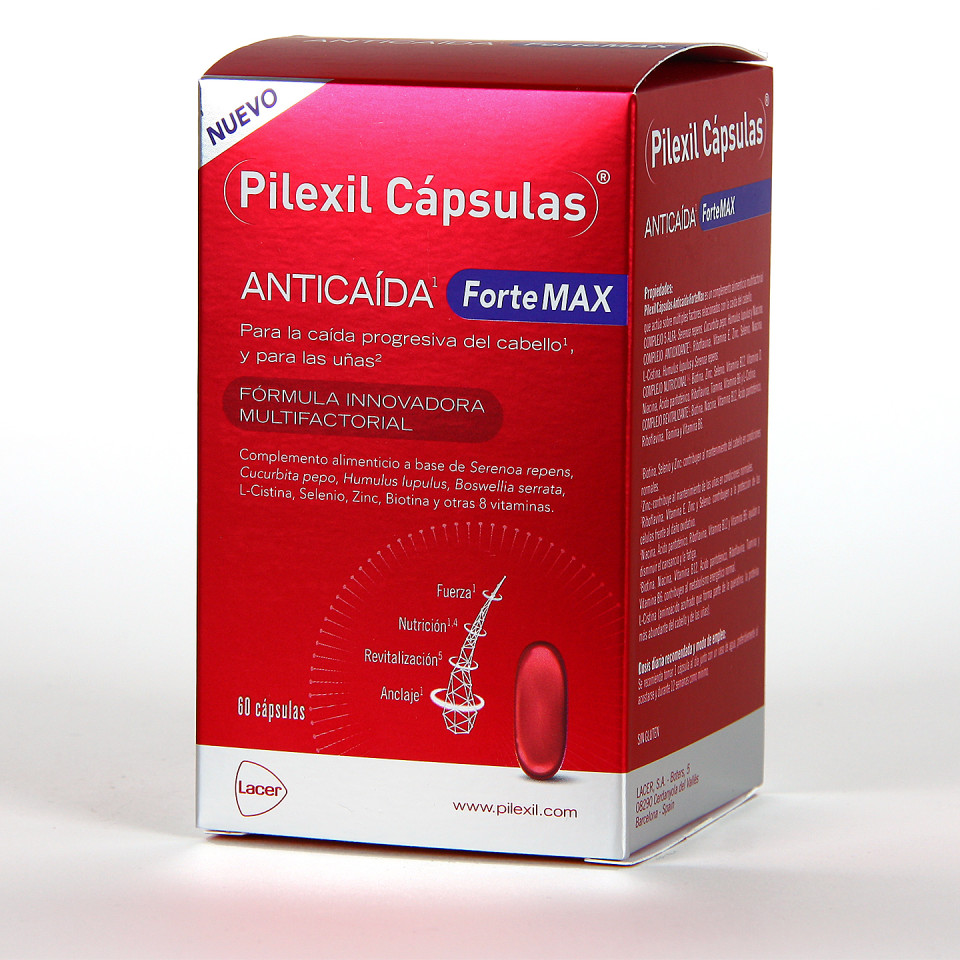 Pilexil Anticaída Forte MAX 60 Cápsulas | Farmacia Jiménez